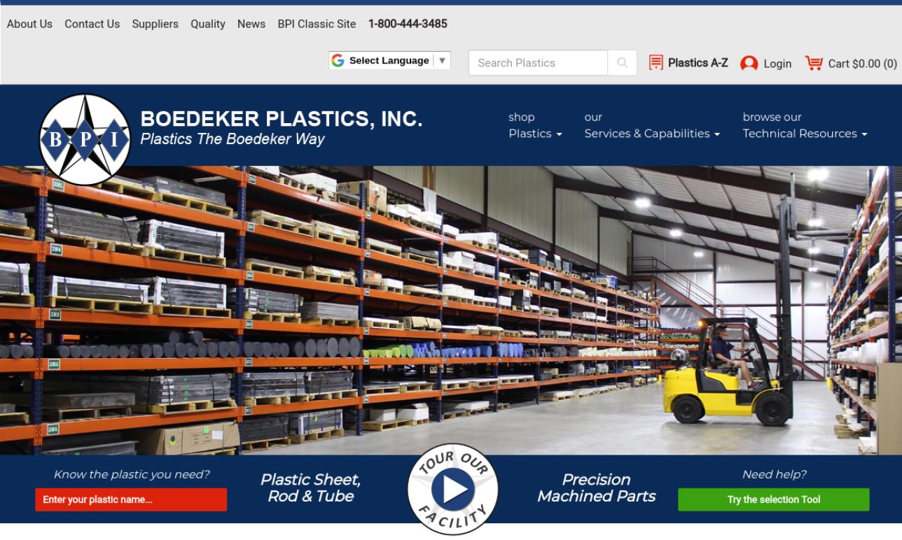 Boedeker Plastics, Inc. | Plastic Materials